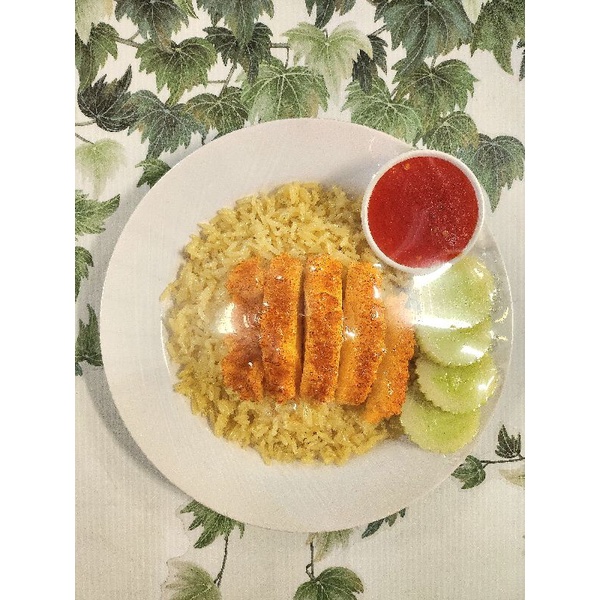 Fake Fried Chicken Rice Model 9 Inch Plate Size Per | Shopee Philippines
