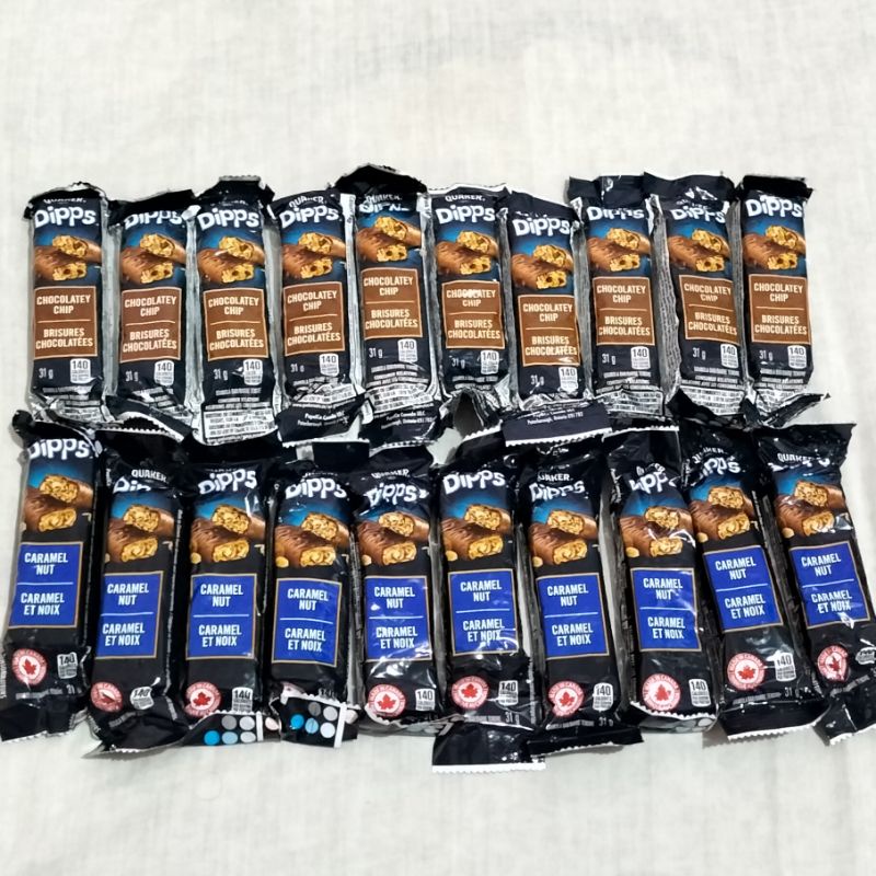 Quaker Chewy Dipps Chocolate and Caramel Granola Bars 31grams | Shopee ...