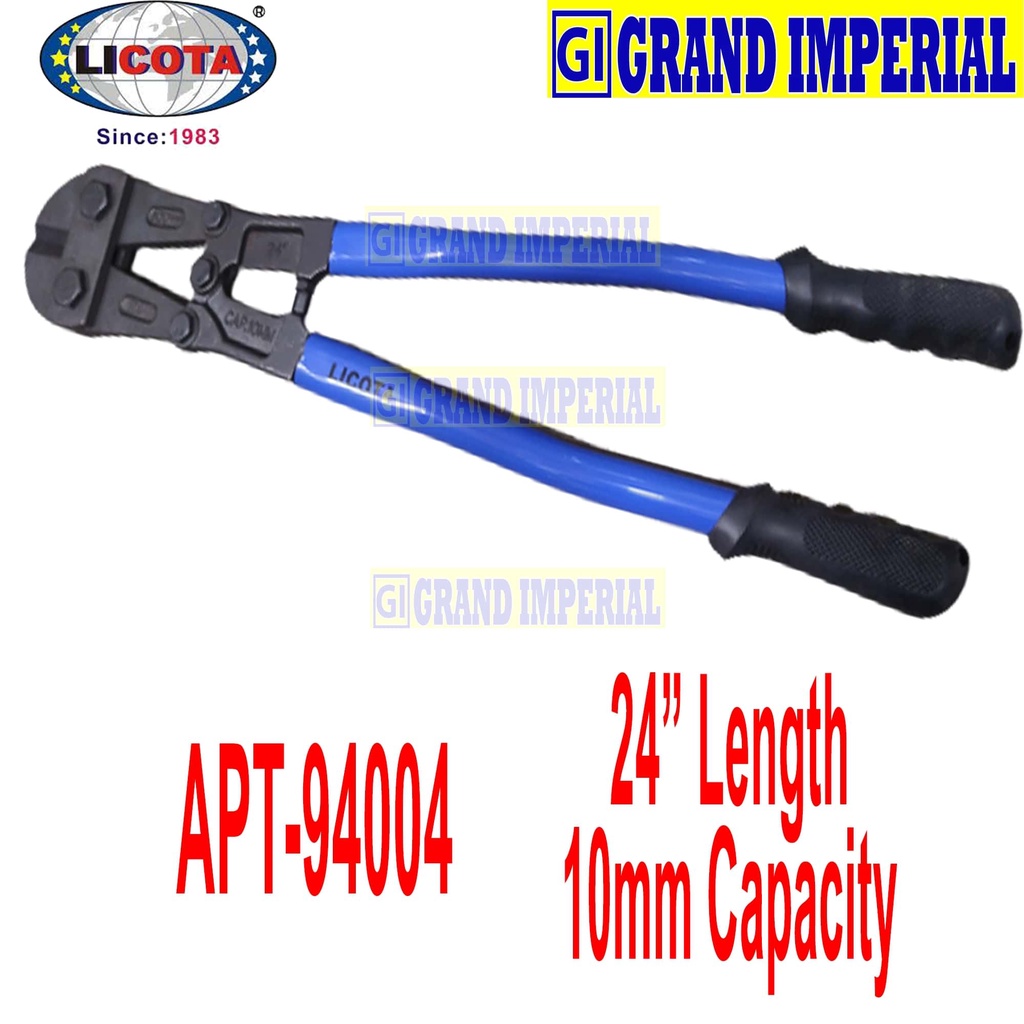 Licota Bolt Cutter 24" Length 10mm Capacity APT-94004 Grand Imperial ...