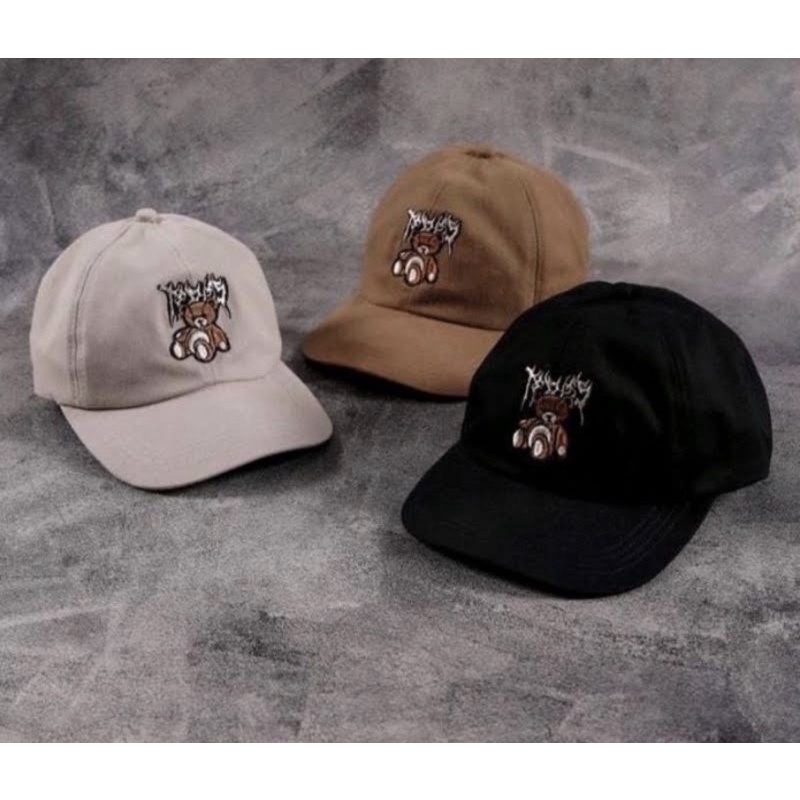 Teddy Bear Hat-Doll Embroidered Hat | Shopee Philippines