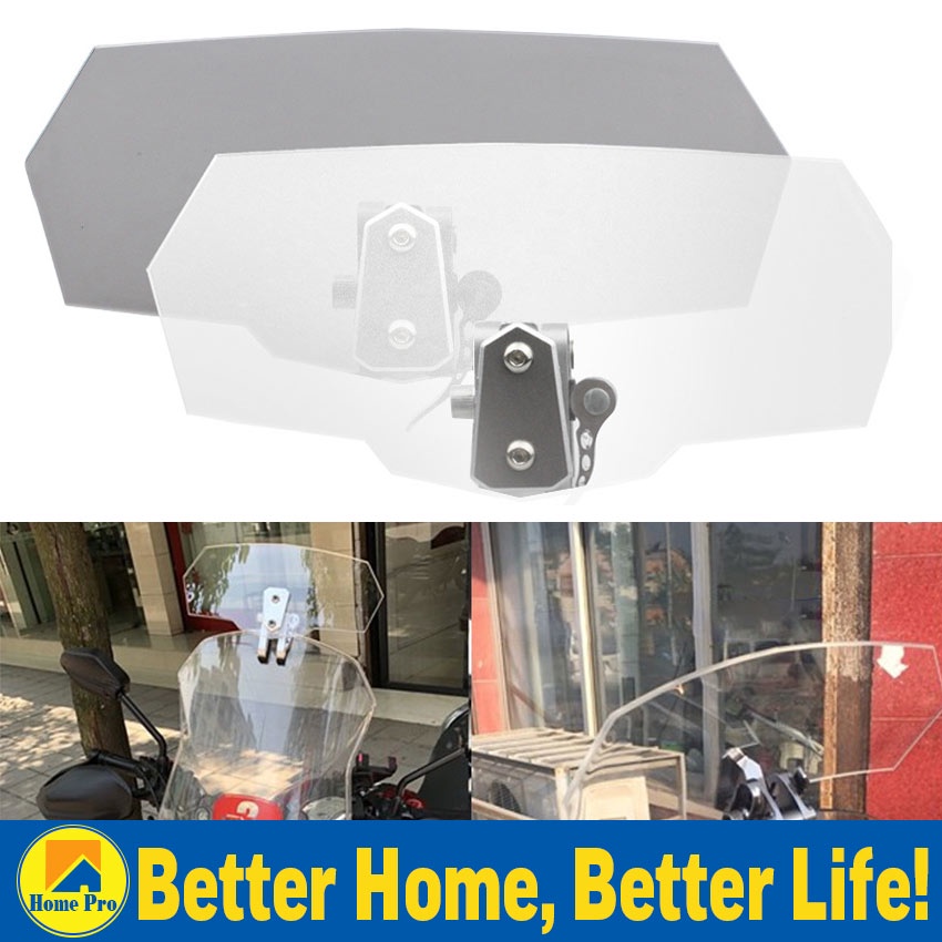 Acrylic Windshield Extension Kit Motorcycle Airflow Windscreen ...