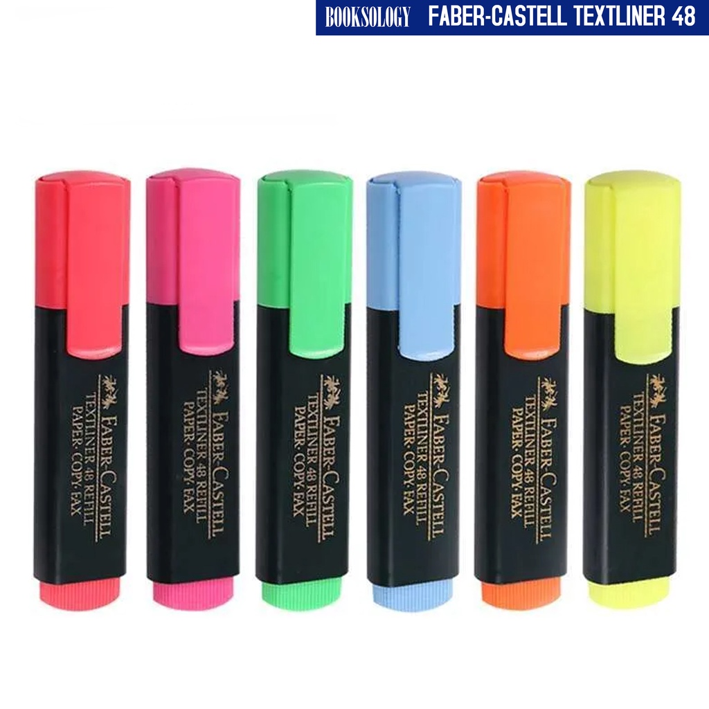 FABER-CASTELL Textliner 48 Highlighters Yellow Green Orange | Shopee ...