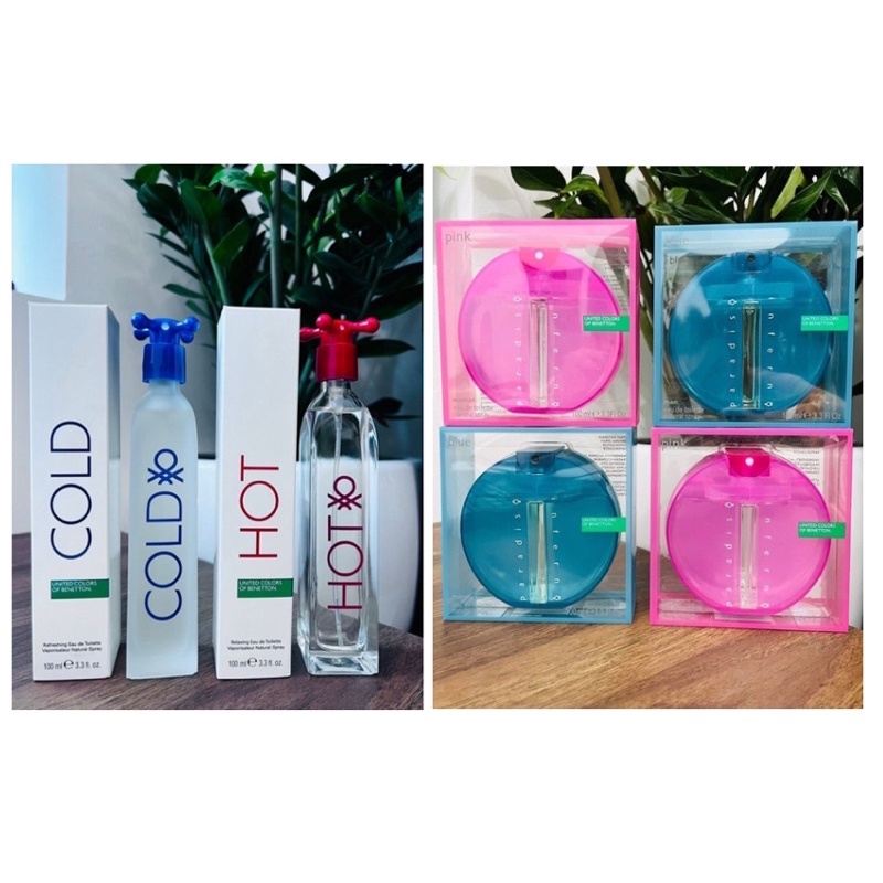 Benetton Hot / Cold / Silver / Gold Eau De Toilette 100ml Original ...