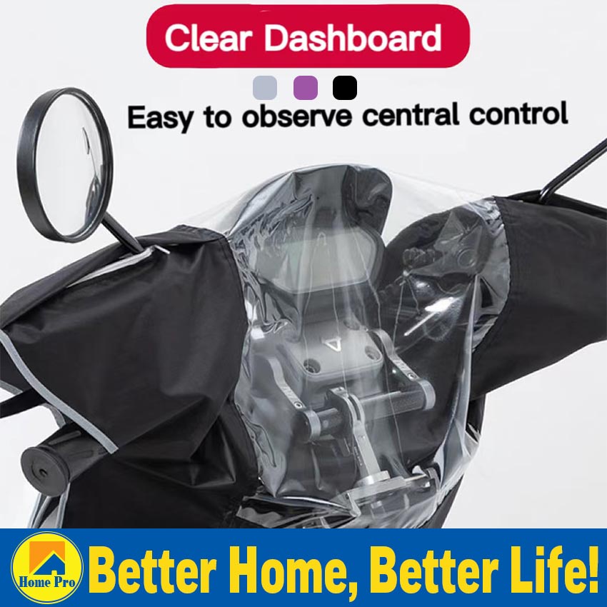 [Clearance]Motor Head Cover Dustproof Electric Vehicle Front Rain Cover ...