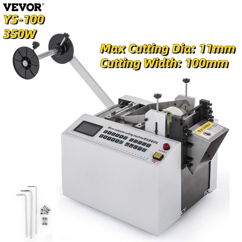 VEVOR YS-100 Auto Heat Shrink Tube Cutting Machine 350W Micro-Computer ...