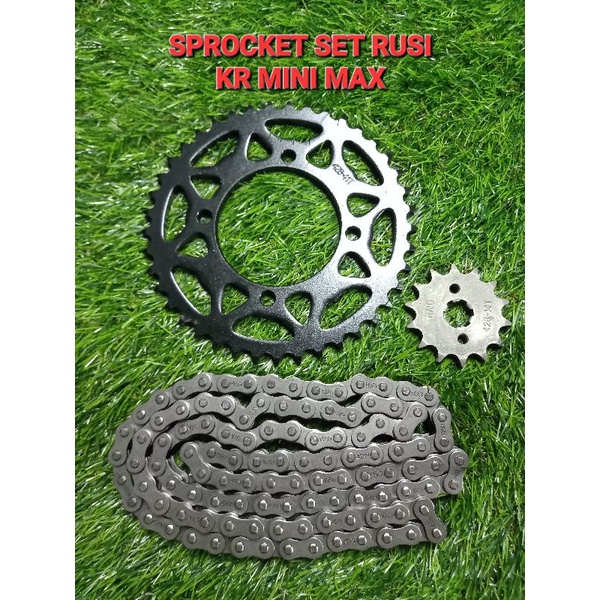 Sprocket Chain set for Rusi Kr mini max (rusi) | Shopee Philippines