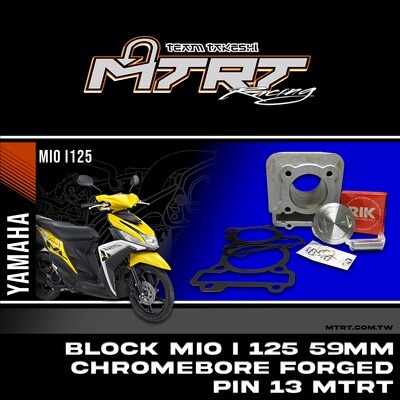 BLOCK MIOi125 / MIO SOUL I 125 GT 59MM CHROMEBORE FORGED MTRT | Shopee ...
