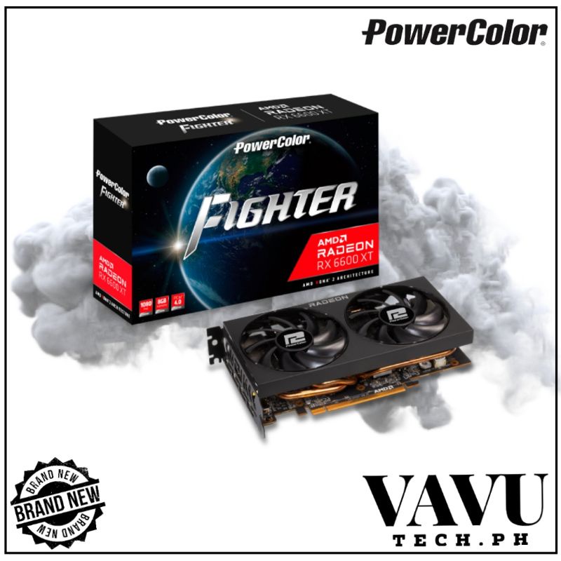 PowerColor Fighter AMD Radeon RX 6600XT 8GB GDDR6 Video Graphics Card ...