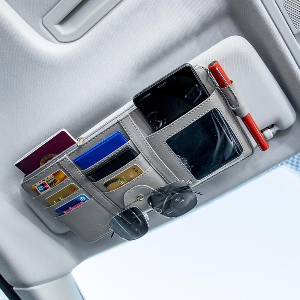 car card holder Car Sun Visor Organizer Car Accessories Interior ...