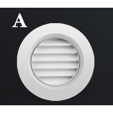 Air Vent Extract Valve Grille Round Air Vent Louver Grille Vent Cover ...
