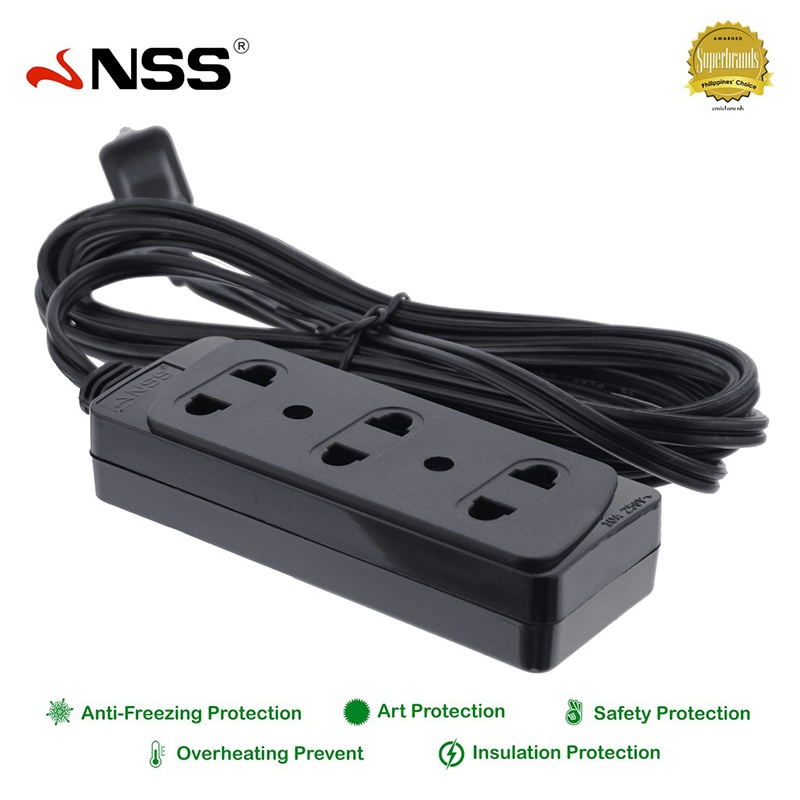 NSS 3M 8M POWER SOCKET 2 gang 3 gang 4 gang EXTENSION BNK MOVEABLE ...
