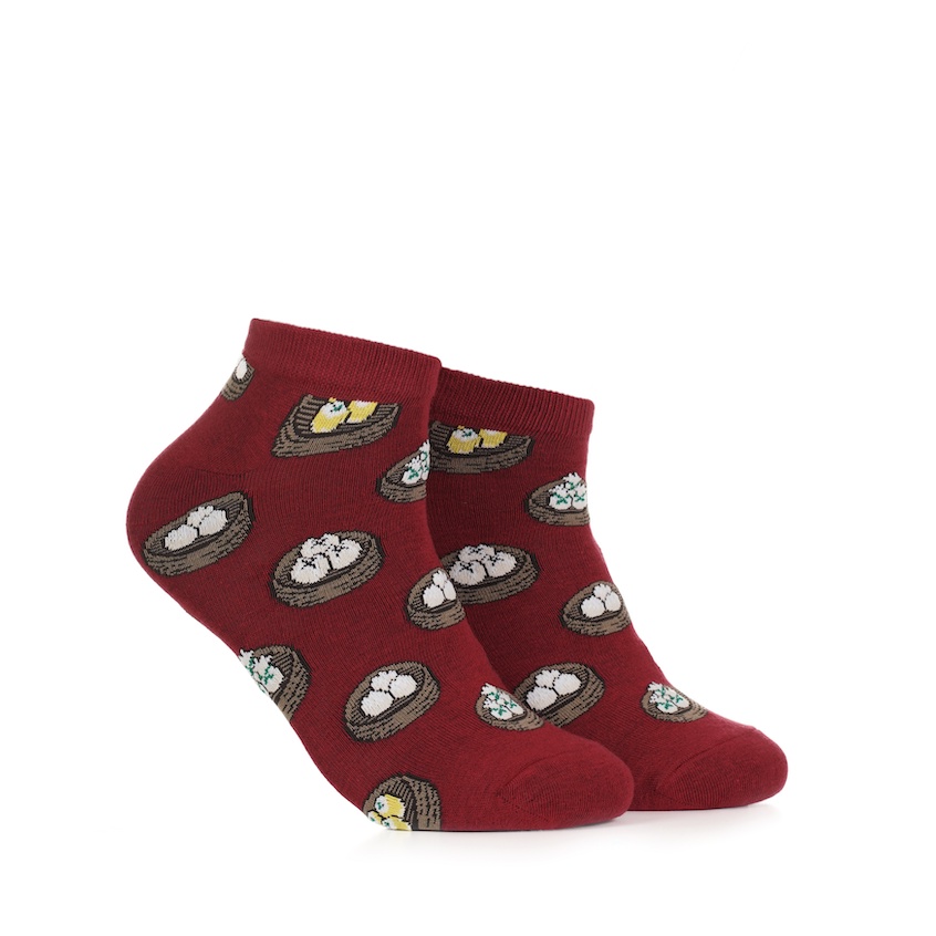 Iconic Socks Dimsum Pattern Mens Ankle Socks | Shopee Philippines