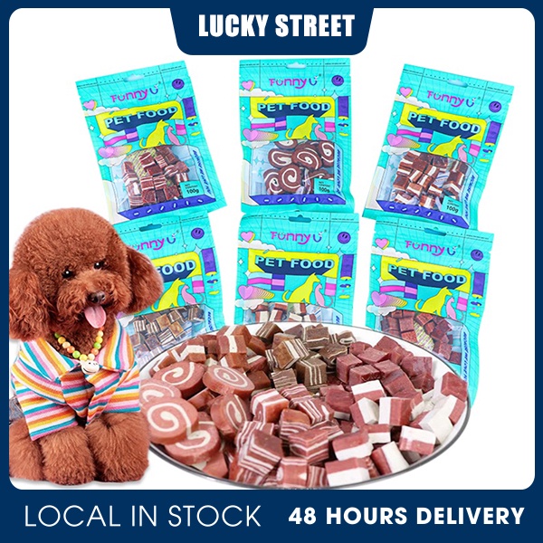 Pet snack beef granule meat cube beef with cheese flavor snack 100g ...