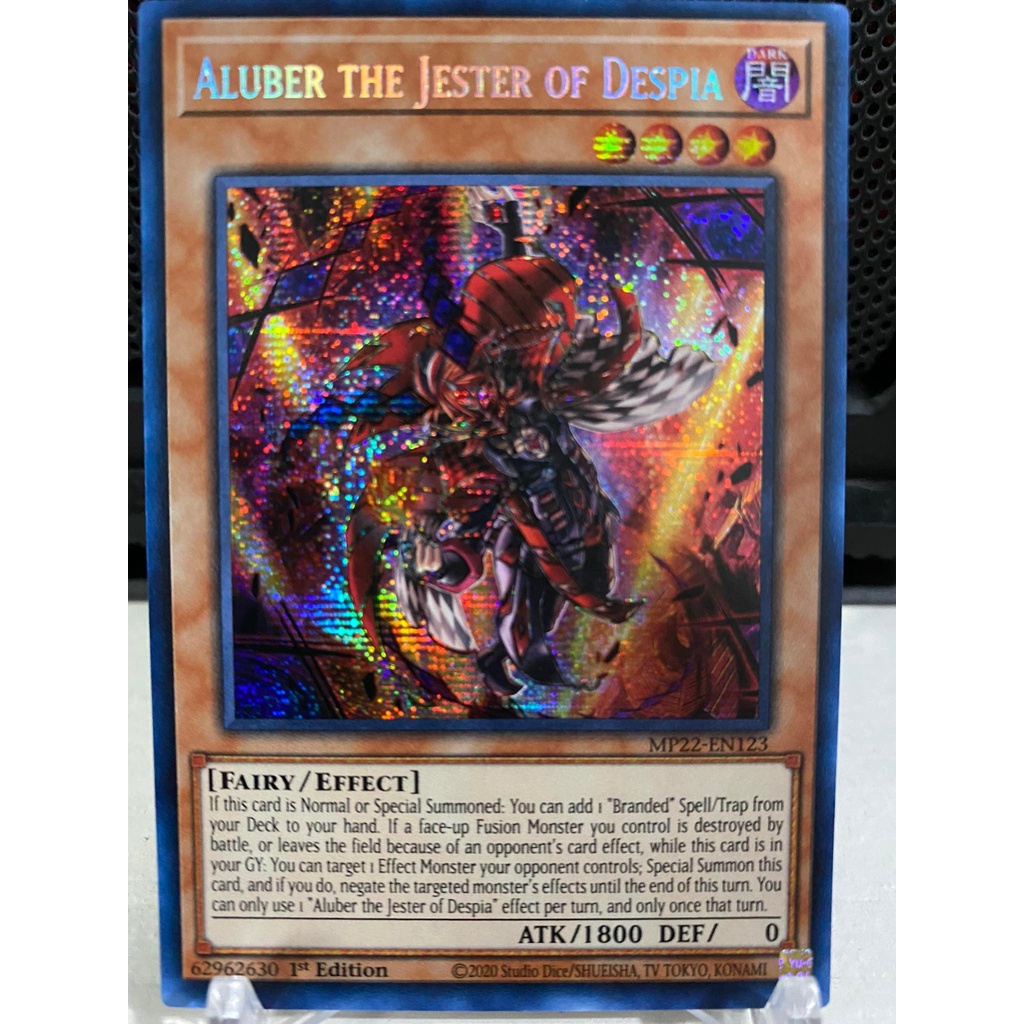 Aluber the Jester of Despia - MP22-EN123 - Prismatic Secret Rare 1st ...