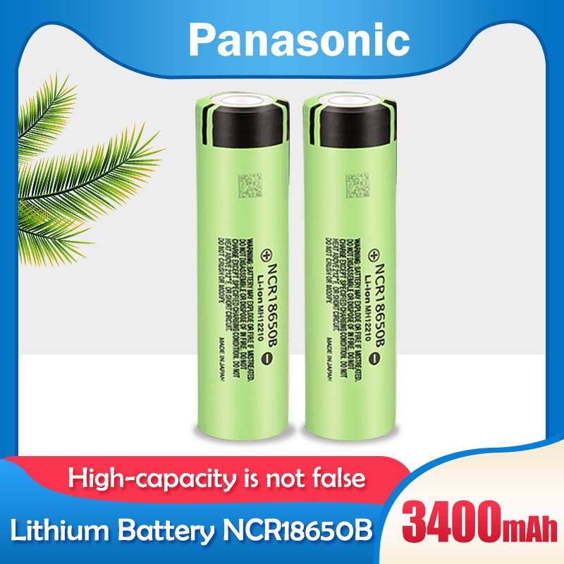 Panasonic Rechargeable Battery 18650 3400mAh 3.7V Li-ion 20A Flat ...