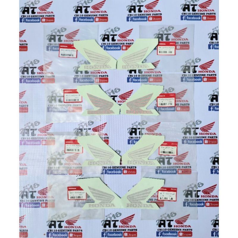 Honda CB110 Genuine 2pcs Gas tank stickers (Left & Right) | Shopee ...