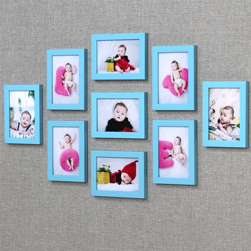 9Pcs 7 inch Picture Frames for Wall Photo Set picture frame wall decor ...