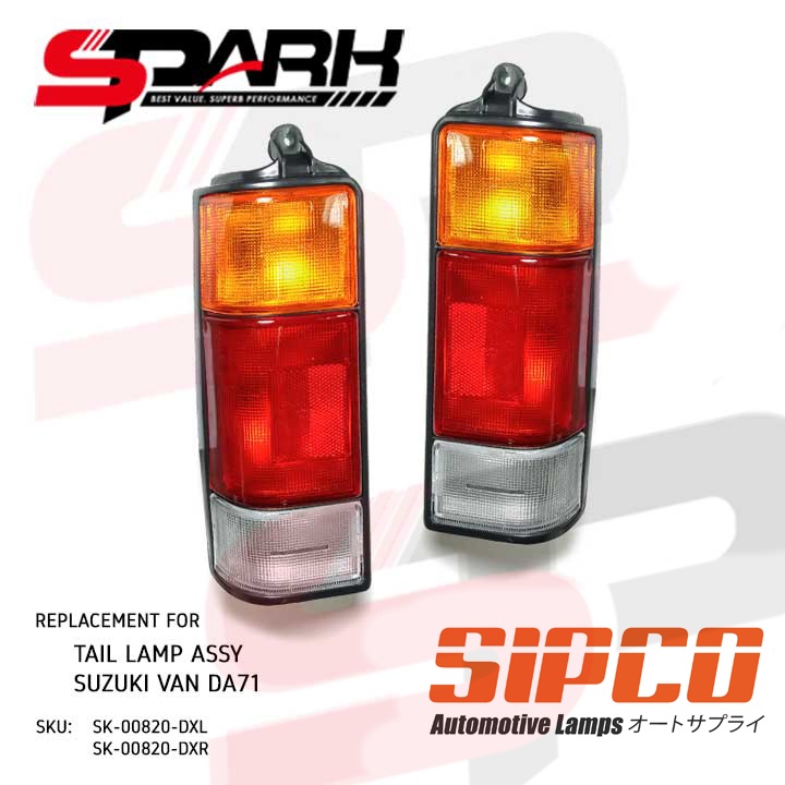 Tail Lamp Tail & Stop Light Taillight for Suzuki Van DA51/ DA71 Suzuki ...
