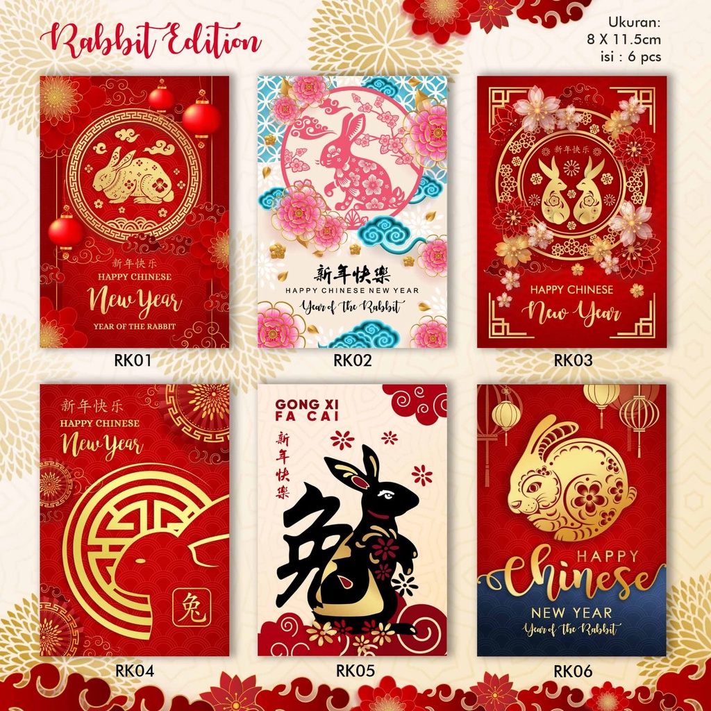 Shio Rabbit Short Style Chinese ANGPAO Envelope | Shopee Philippines