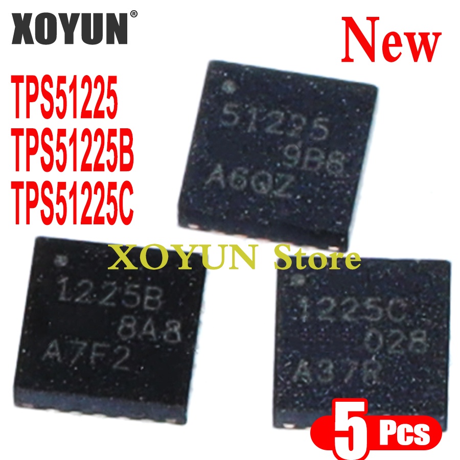 ((5piece) 100% New TPS51225 TPS51225B TPS51225C 51225 1225B 1225C QFN ...