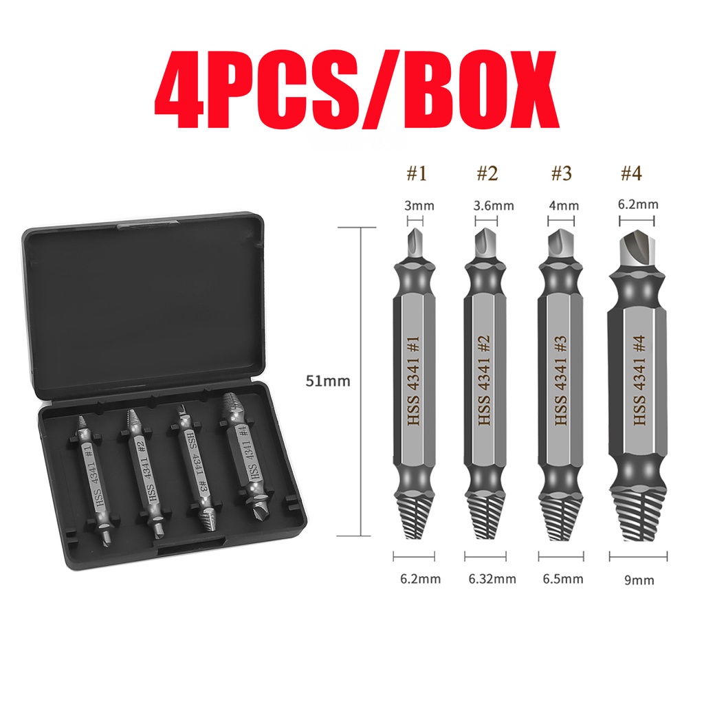 Easy Out Drill Bits Broken Damage Bolt Screw Extractor Remover Puller ...