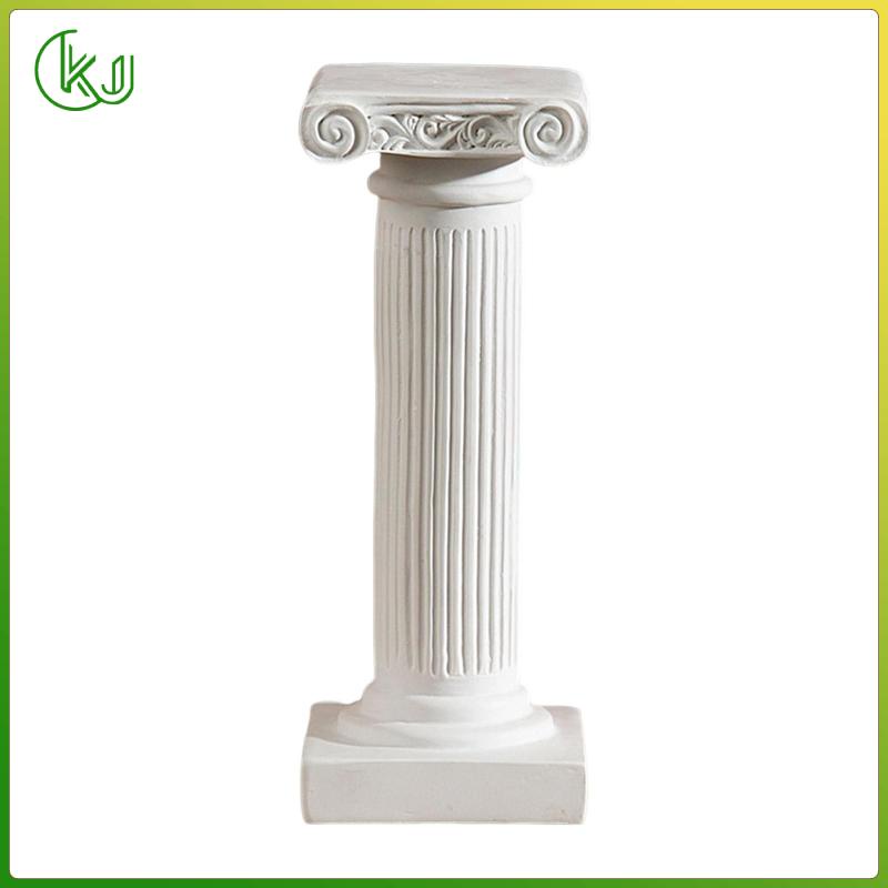 [Wishshopeelxl] White Roman Pillars Resin Mini Greek Columns for Indoor ...