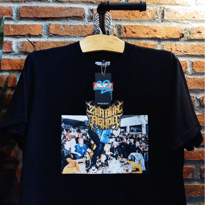 HITAM Original Zeroun Revolt METAL BMTH X COLDPLAY T-Shirt (BLACK ...