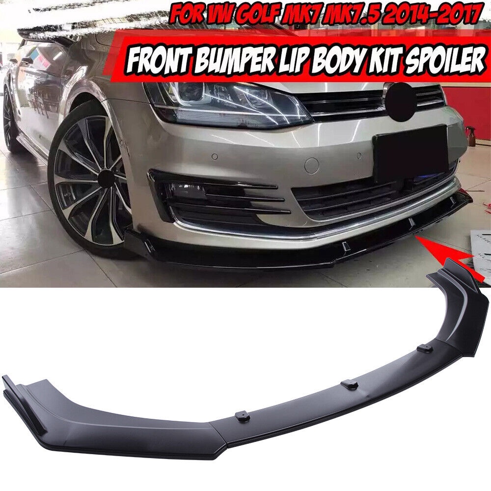 Lantop For VW Golf MK5 MK6 MK7 MK7.5 GTI GTD R Front Splitter Bumper ...