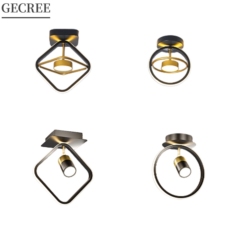 Gecree Ceiling Light Tricolor Bedroom Light Led Ceiling Lamp Center ...