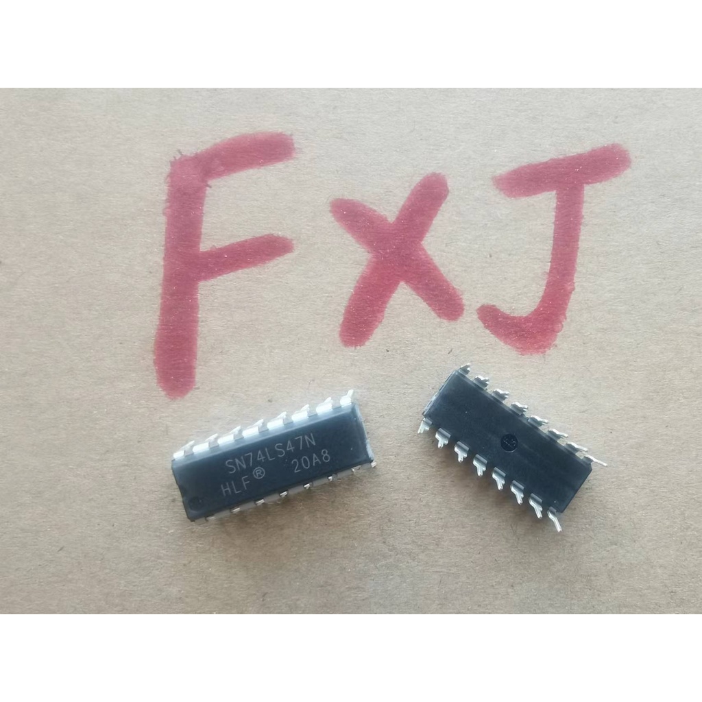 SN74LS47N Display Driver Chip 74LS47 DIP-16 Ready Stock Real Shot ...