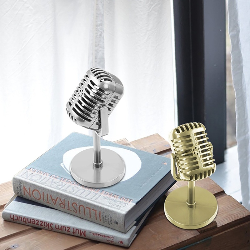 CUY Retro Styles Microphone Prop Fake Vintage Microphone Prop Model ...