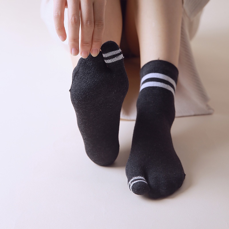 Two Bar Two Toe Socks Two Finger Toe Socks Split Toe Cotton Socks Four ...