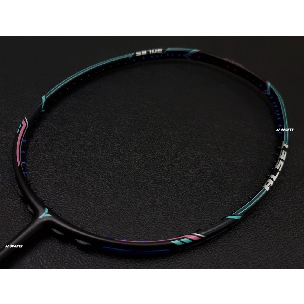 YOUNG ALSET 30 BLACK CYAN (control & speed) Badminton Racket | Shopee ...