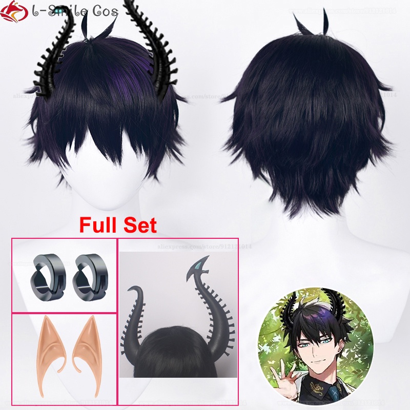 Ren Zotto Cosplay Wig Vtuber ILUNA Risotto Ren Zotto 30cm Short Heat ...