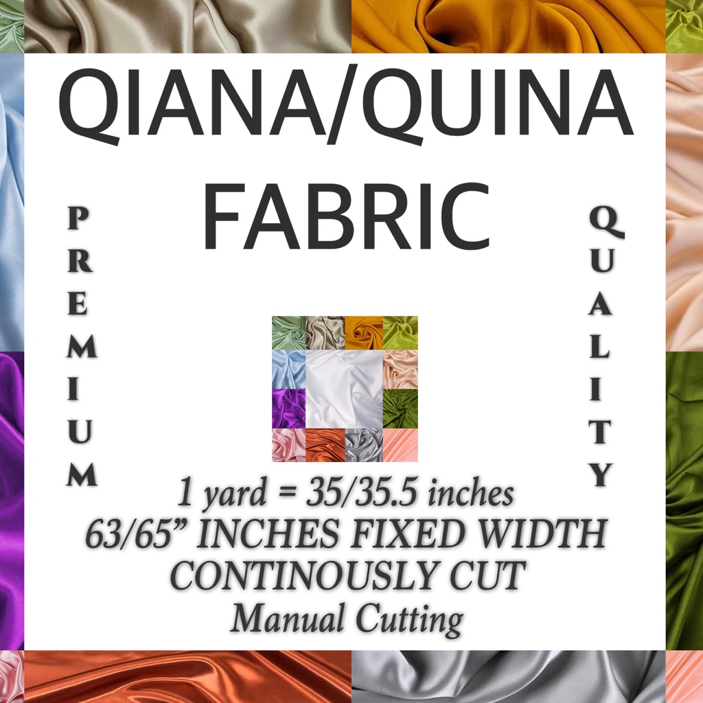 QUINA QIANA FABRIC PER YARD 63/65" FIXED WIDTH | Shopee Philippines