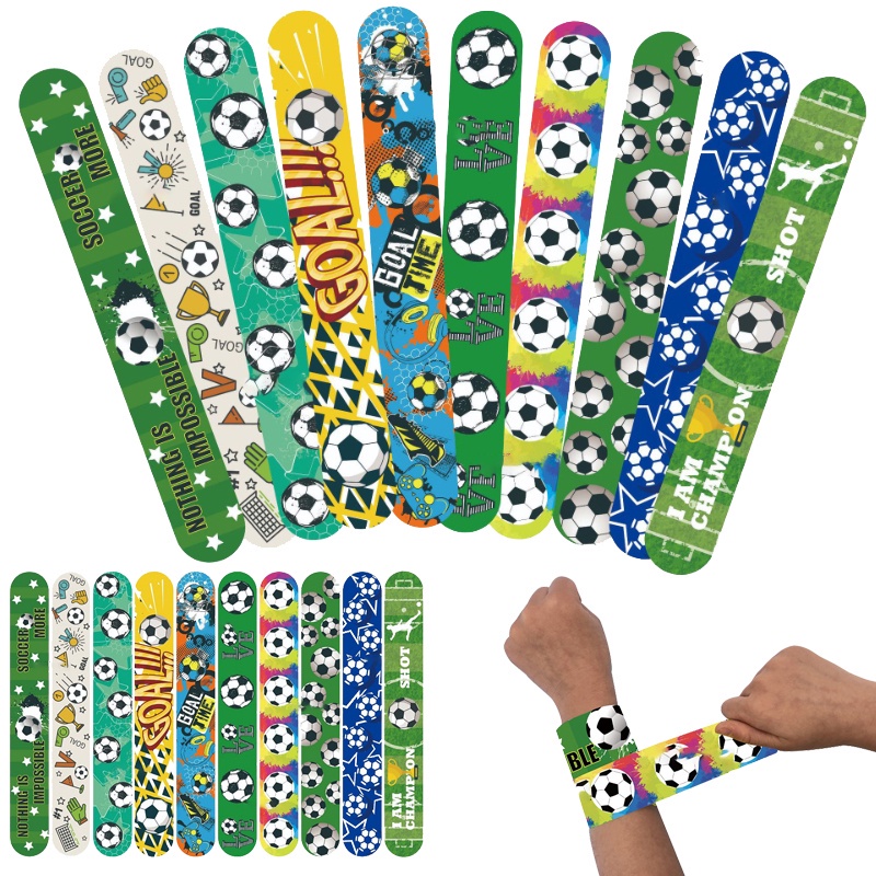 5Pcs Football Slap Snapping Ring / World Cup Gift Decoration Happy Kids ...