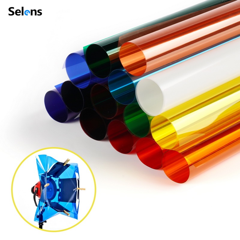 Selens Photography Lighting Color Filter Paper Professional Color Gels ...