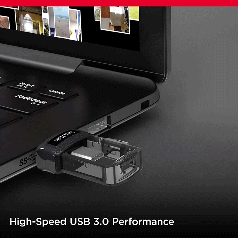 SanDisk Ultra SDDD3 16GB/32GB/64GB OTG/USB Dual Flash Drive M3.0 ...
