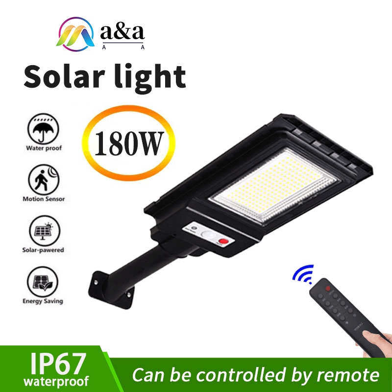 A&AAA Solar Lights Outdoor Waterproof Solar Street Light LED Solar ...