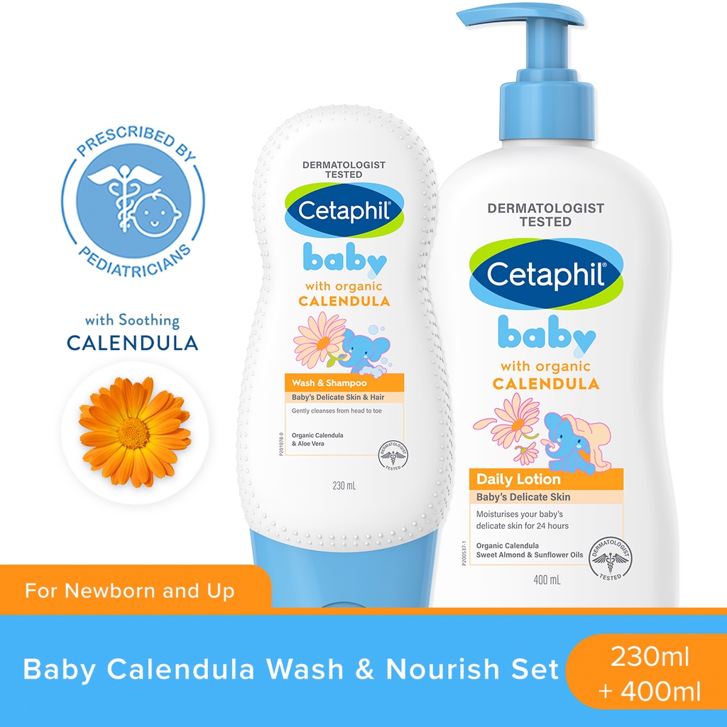 Cetaphil Baby Calendula Wash & Nourish Set | Shopee Philippines