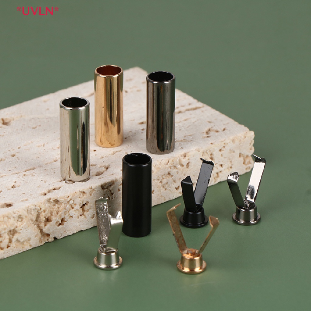 UVLN> 10Pcs Diy Metal Aglets Shoelace Cylindrical Tips Head Tip ...