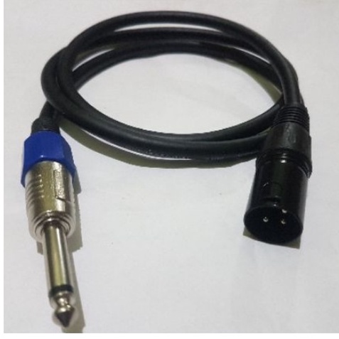 XLR male to PL-55 mono cable 1 meter | Shopee Philippines