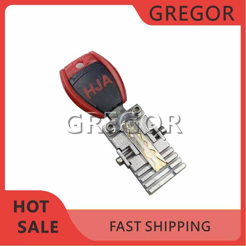 Locksmith opens with key fixture Vertical punching key machine ...