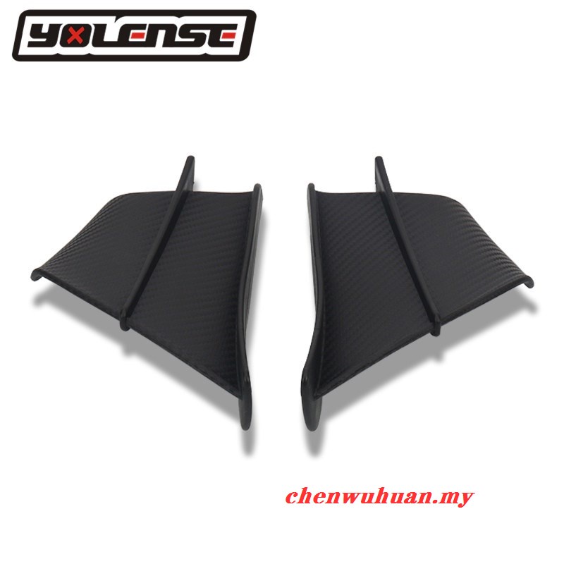 Universal Motorcycle Aerodynamic Wing Kit Fixed Winglet Fairing Wing ...
