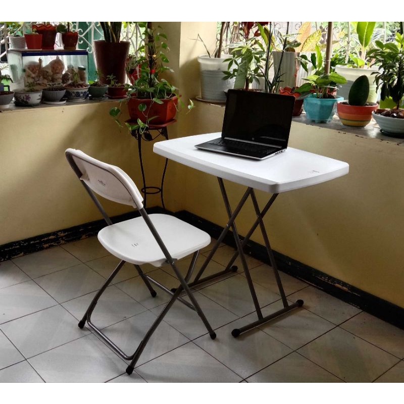 2.5FT PERSONAL TABLE / COFFEE / DINING / LAPTOP TABLE / FOLDABLE CHAIR ...