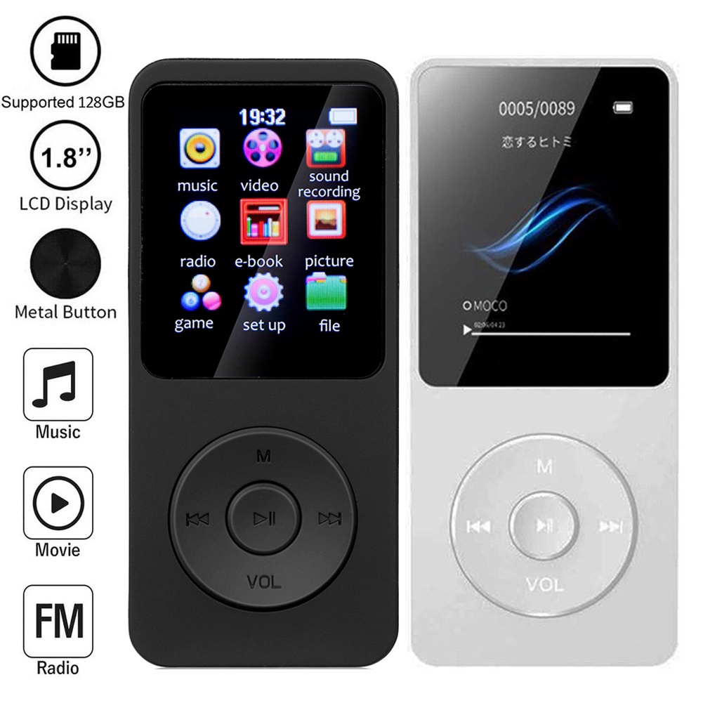 Mini MP3 Player Student Music Players Sports External Play E-book FM ...