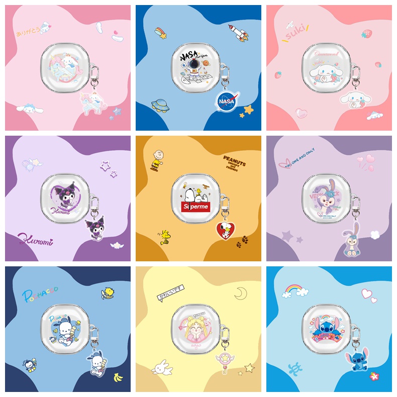 Clear Case for Baseus Bowie WM02 TWS Cute Dog Bear Cartoon Astronaut ...
