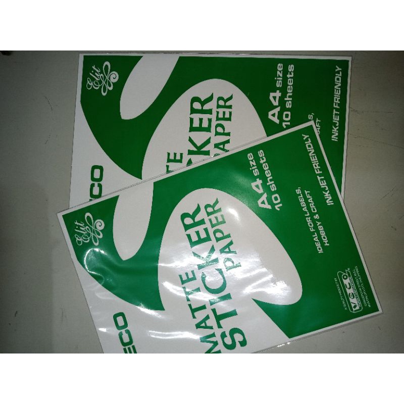 STICKER PAPER VECO A4 SIZE | Shopee Philippines