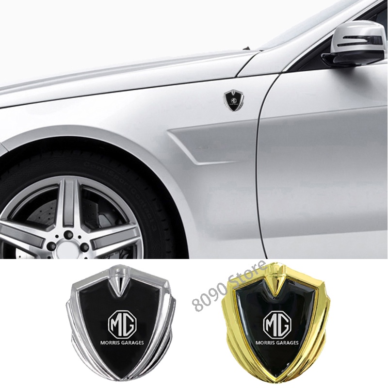 3D Metal Shield Car Body Emblem Sticker Auto Side Cover Scratches ...