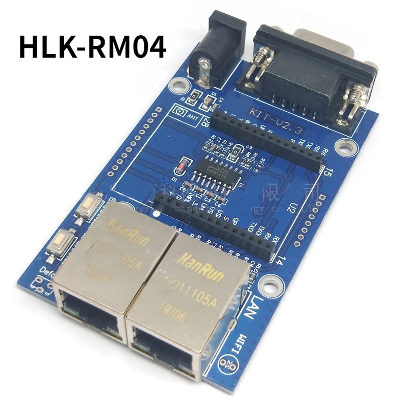 The TCP HLK-RM04 Ethernet converter module connects UART RS232 to the versatile WAN LAN WIFI ...
